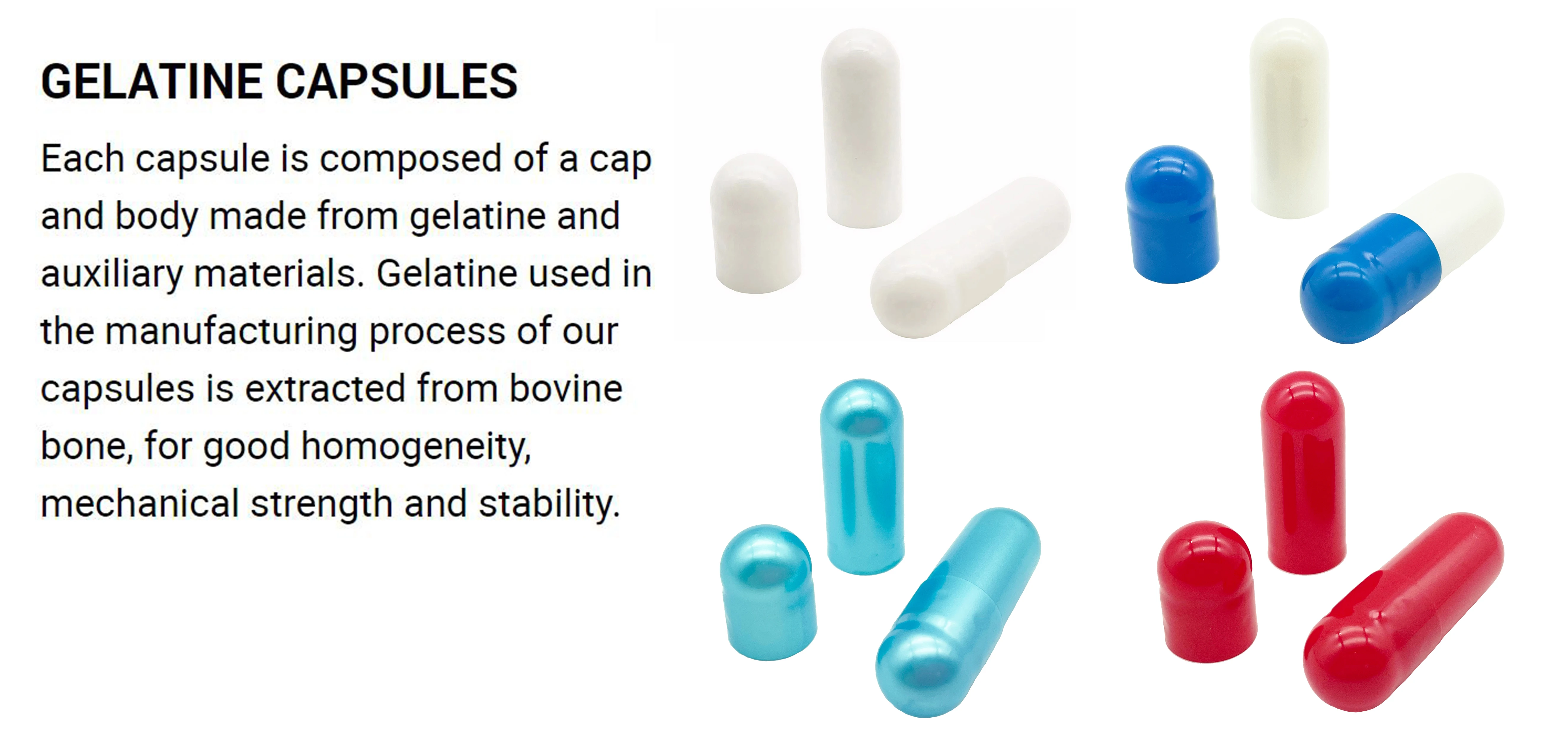 Factory Capsule Packaging Gelatin Empty Capsules Size Size 00 0 1 2 3 4 ...