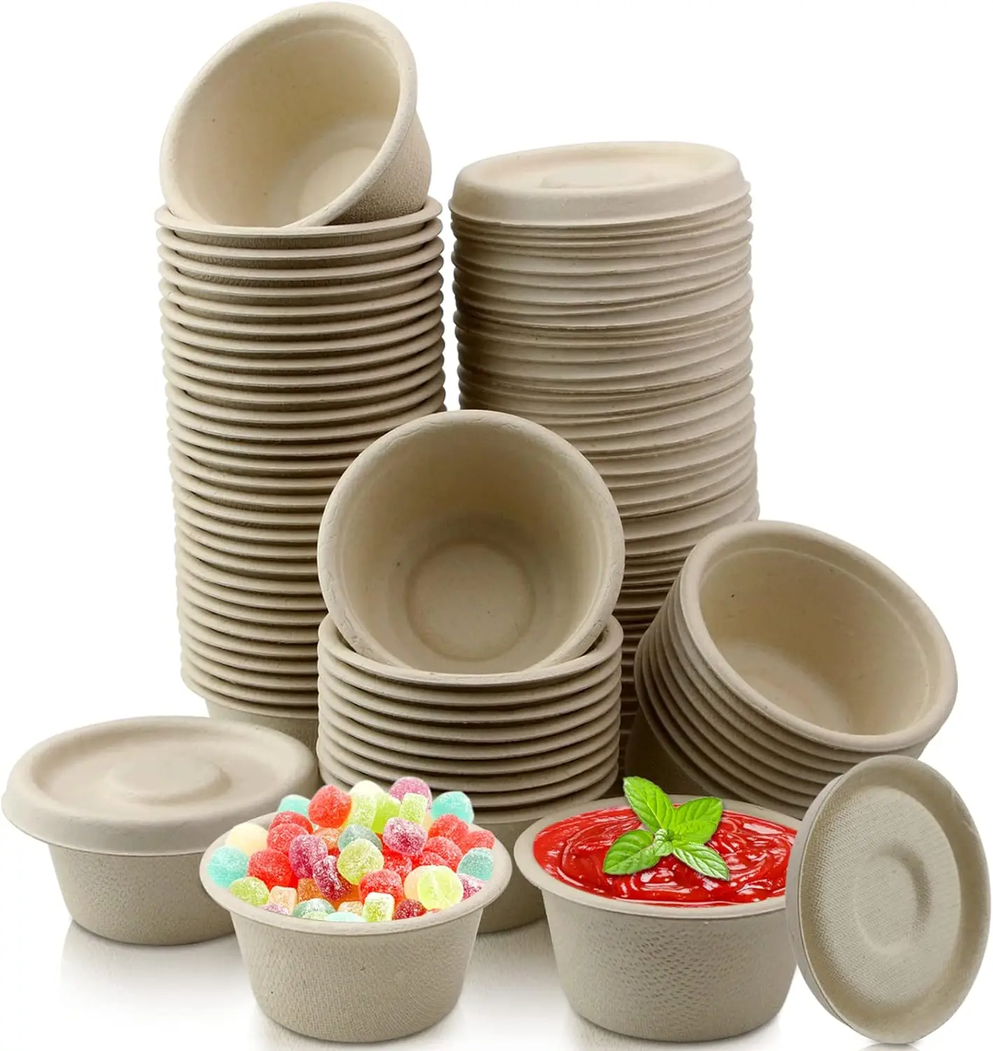Sample Cups for Snack Tasting Charcuterie Natural Bagasse Fiber ...