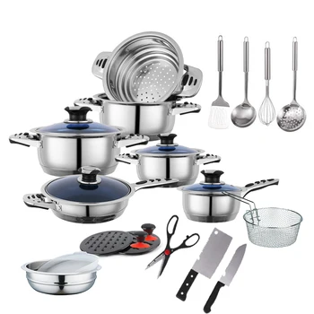 Hot Sale German 26 32 42 50pcs Kitchenware Stainless Steel Nonstick ...