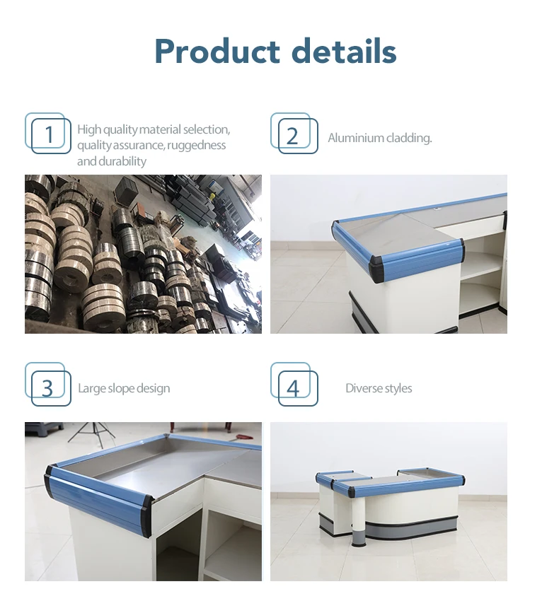 Customize Check Desk Bill Counter Table for Cosmetics Shop