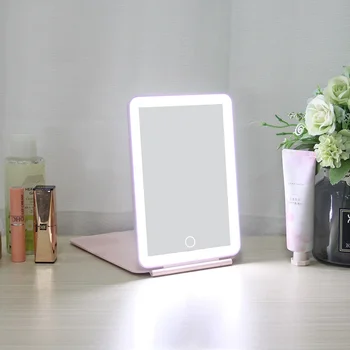 Lighted Travel Makeup Bag Case With Led Light Mirror Portable Light Up ...