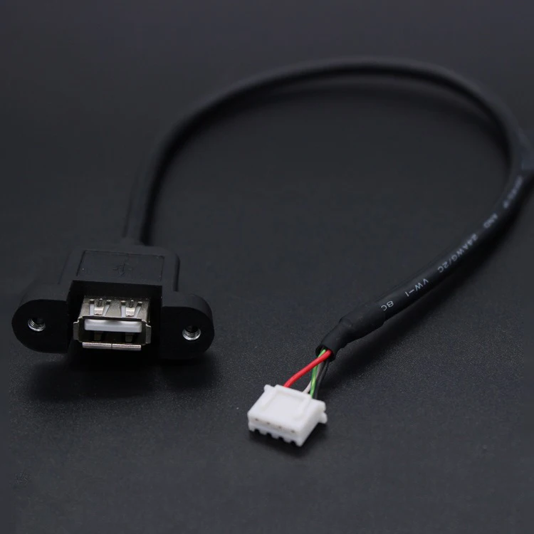 Motherboard Internal 9pin 9p To Dual Usb 2.0 A Female Panel Mounting ...