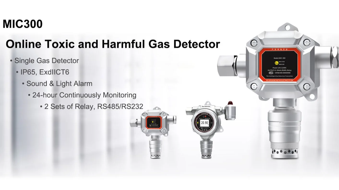 Zetron Mic300 Fixed Gas Analyzer To Alert Existence Of Potential Hazards By Audible And Visual ...