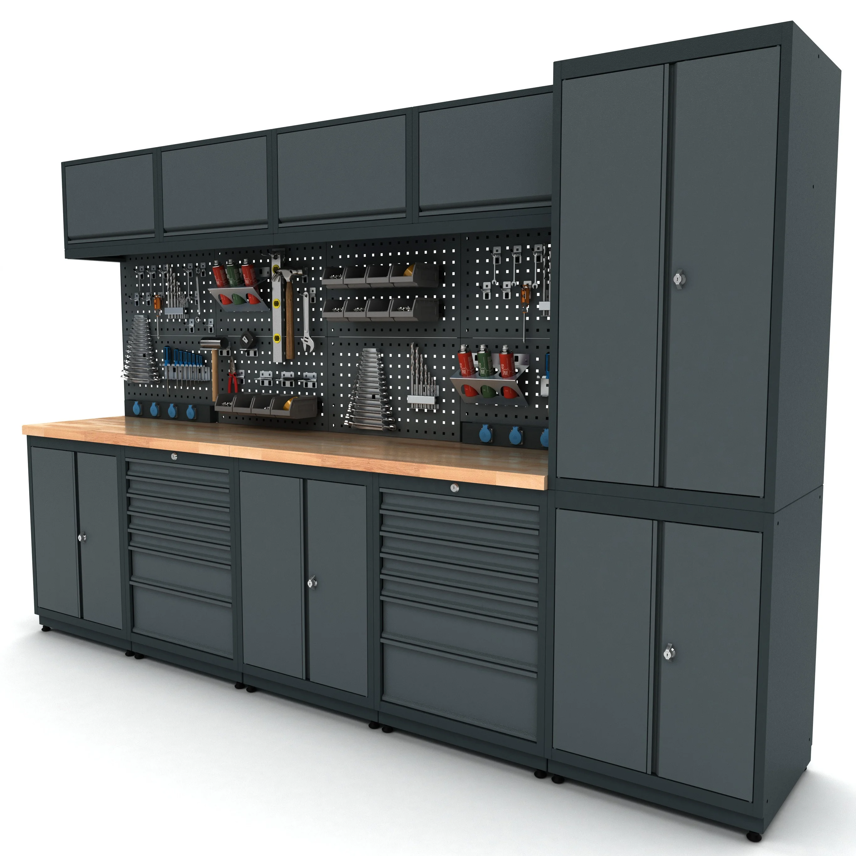 Modular Tool Cabinet System for Mechanic Garages - Bodur