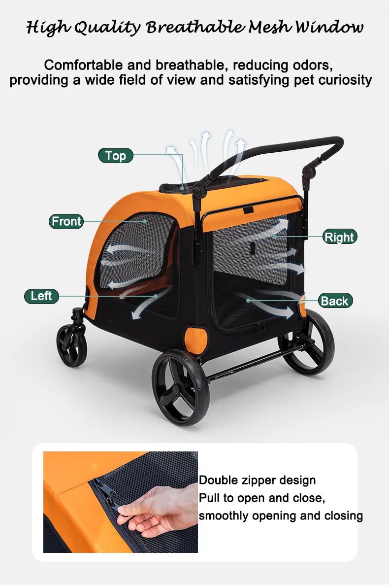 Multifunctional Pet Cart for Outdoor Travel - Durable & Portable