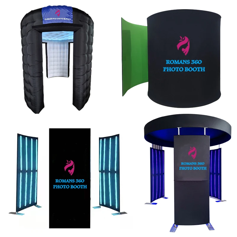 Hot Sale 360 Photo Booth Enclosure Green Screen 360 Photo Booth ...