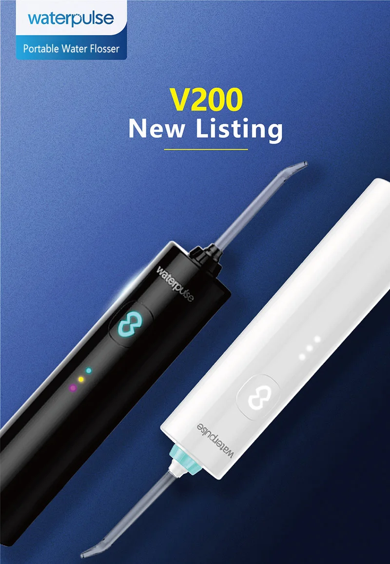 Waterpulse V200 Portable Dental Water Flosser - CE Certified