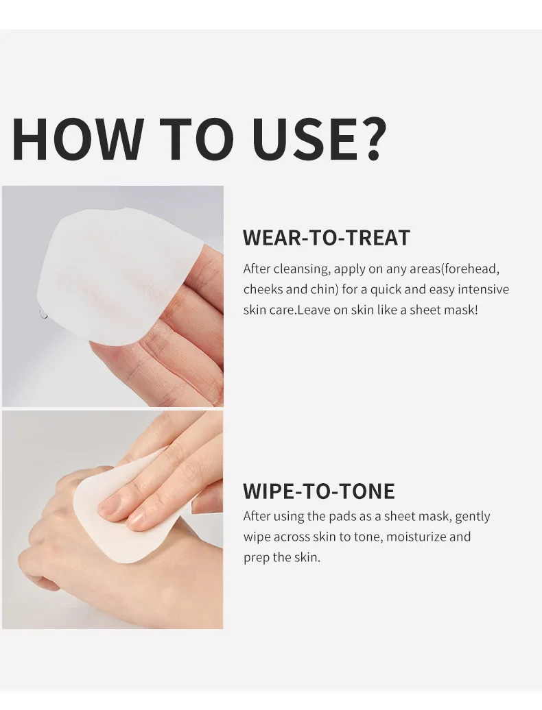 80 Pads Aloe Calming Face Toner Pads - Soothe & Exfoliate