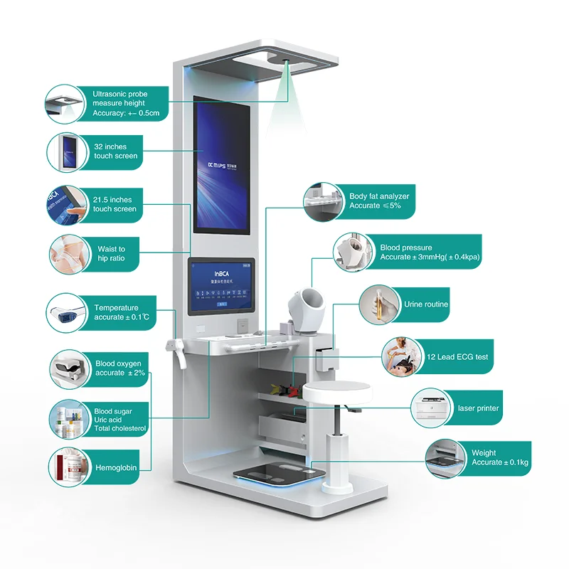 Customization Body Check Health Kiosk Medical Device for Hospital ...