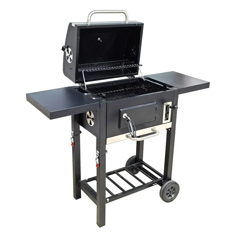 Folding Portable Charcoal Bbq Grill Outdoor Camping Grill Trolley ...