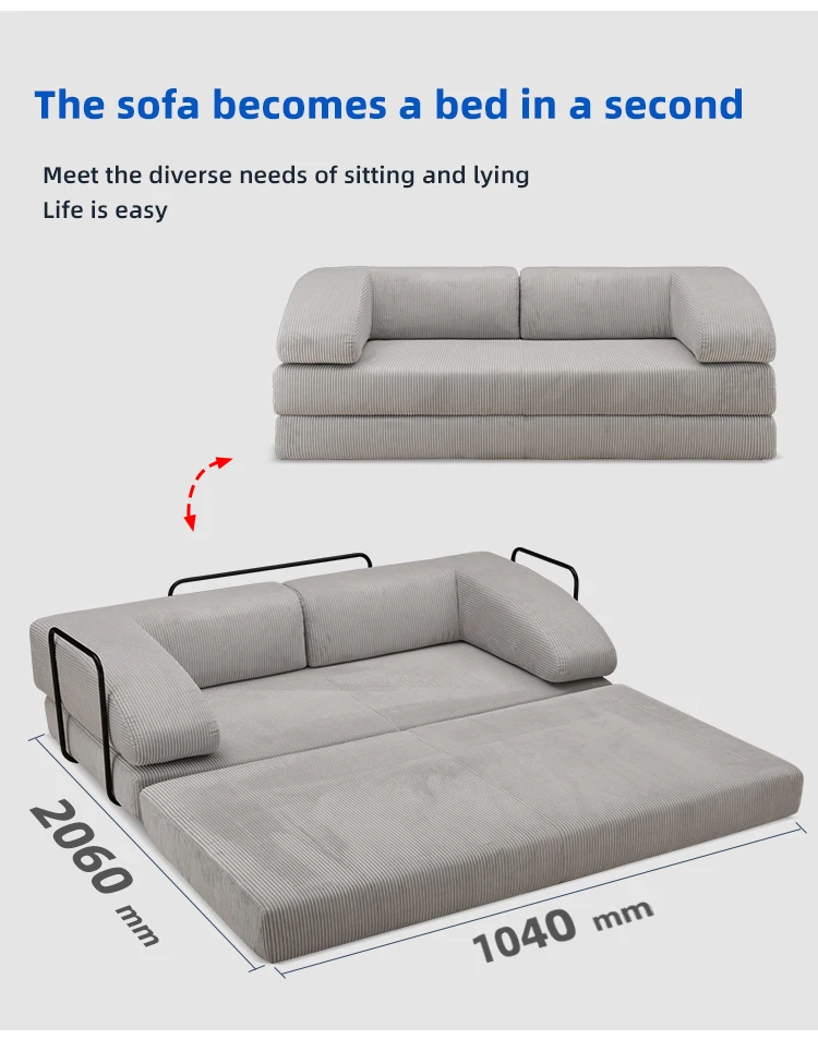 Ultra-compressed Sofa Bed 4 in 1 - Modern Living Room Furniture