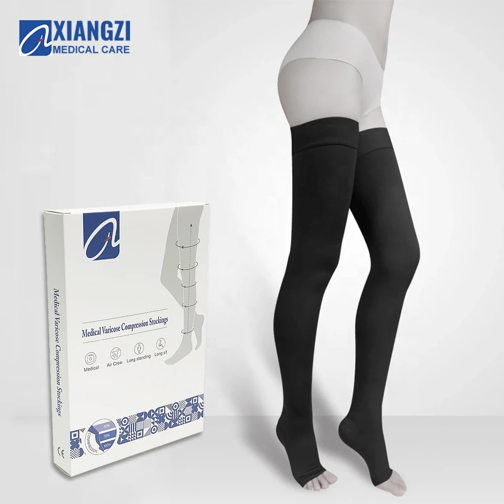 Custom Medical Knee-High Compression Stockings Anti-Embolism Nursing ...