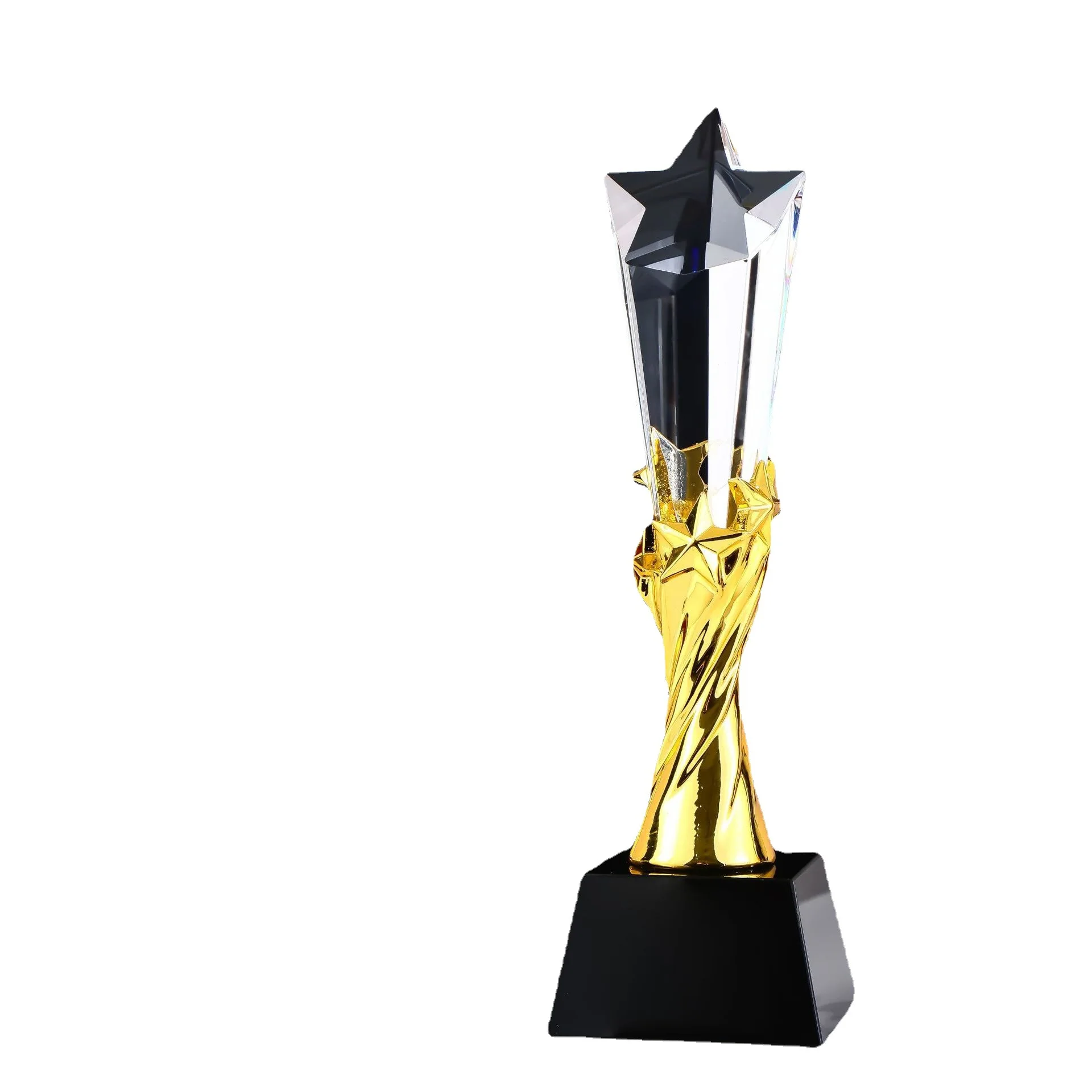 Crystal Crown Trophy Golf Sublimation Crystal Trophies and Awards ...