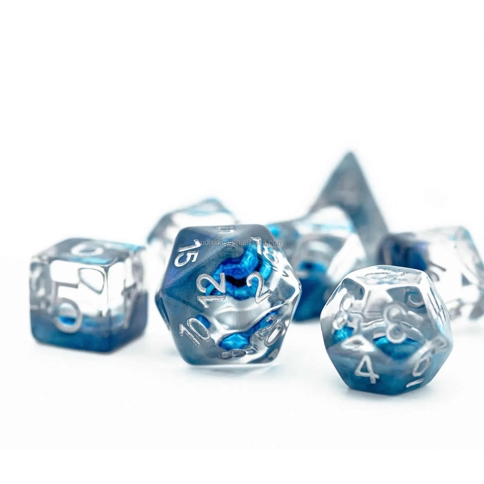 Udixi Plastic Rpg Polyhedral Dungeons And Dragons D&d Resin Custom Logo ...