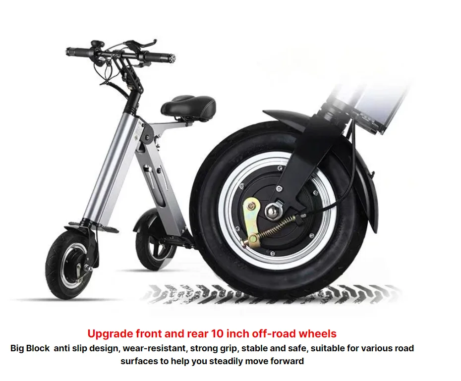 Folding Electric Scooter - Lightweight Mobility Tricycle