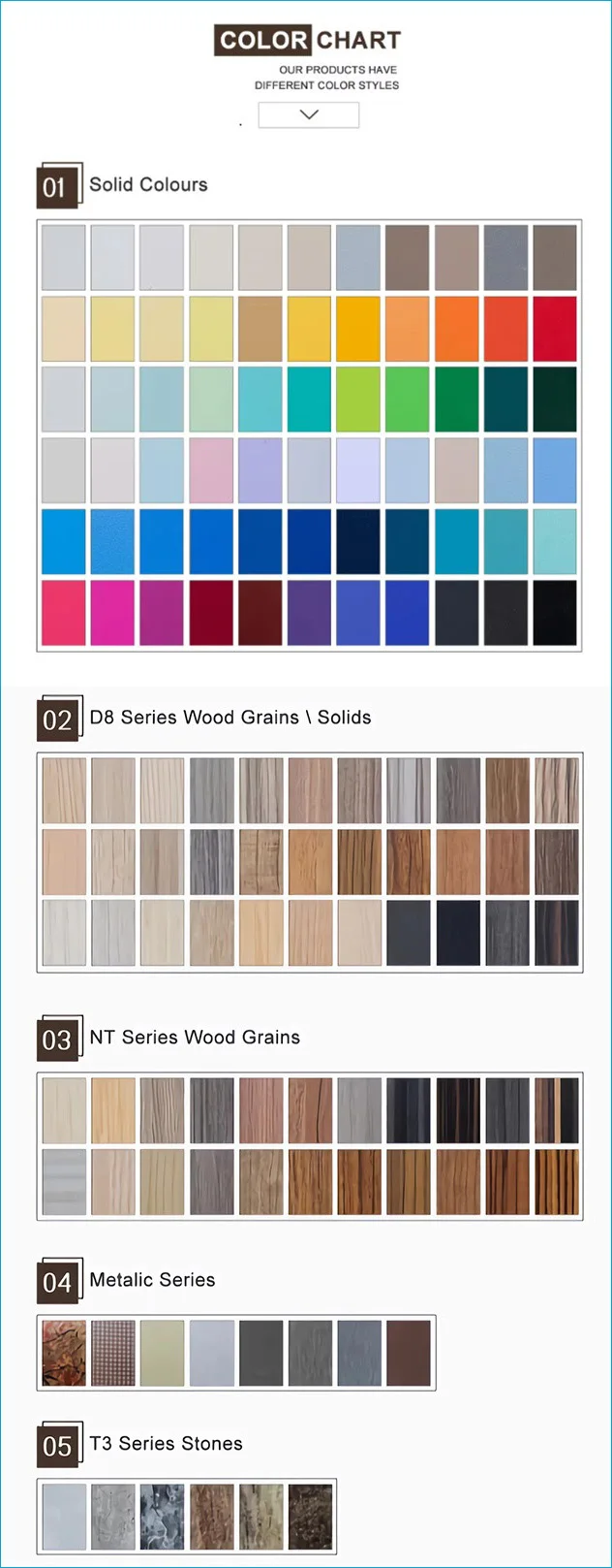 HPL Color Chart| Alibaba.com