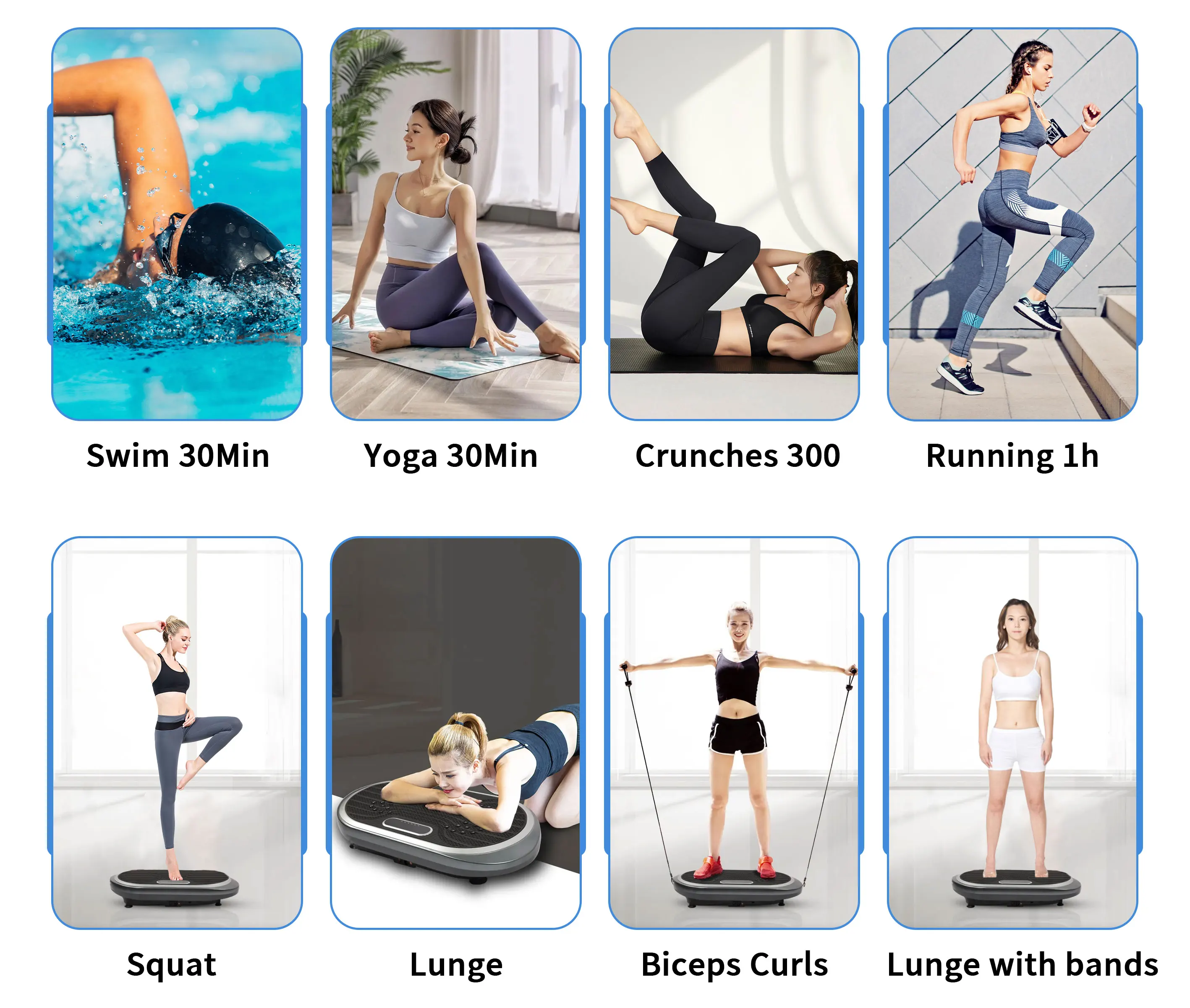 Small Home Use Body Shaking Exercise Machine Whole Body Bluetooth ...