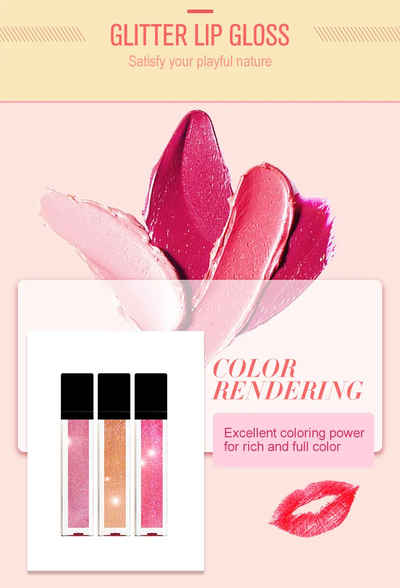 Fit Colors Multichrome Holographic Lip Gloss Pre Made Lipglosses ...