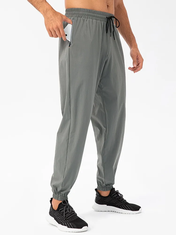 Euro Sizing Men's Lightweight Drawstring Jogger Pants Athletic Workout ...