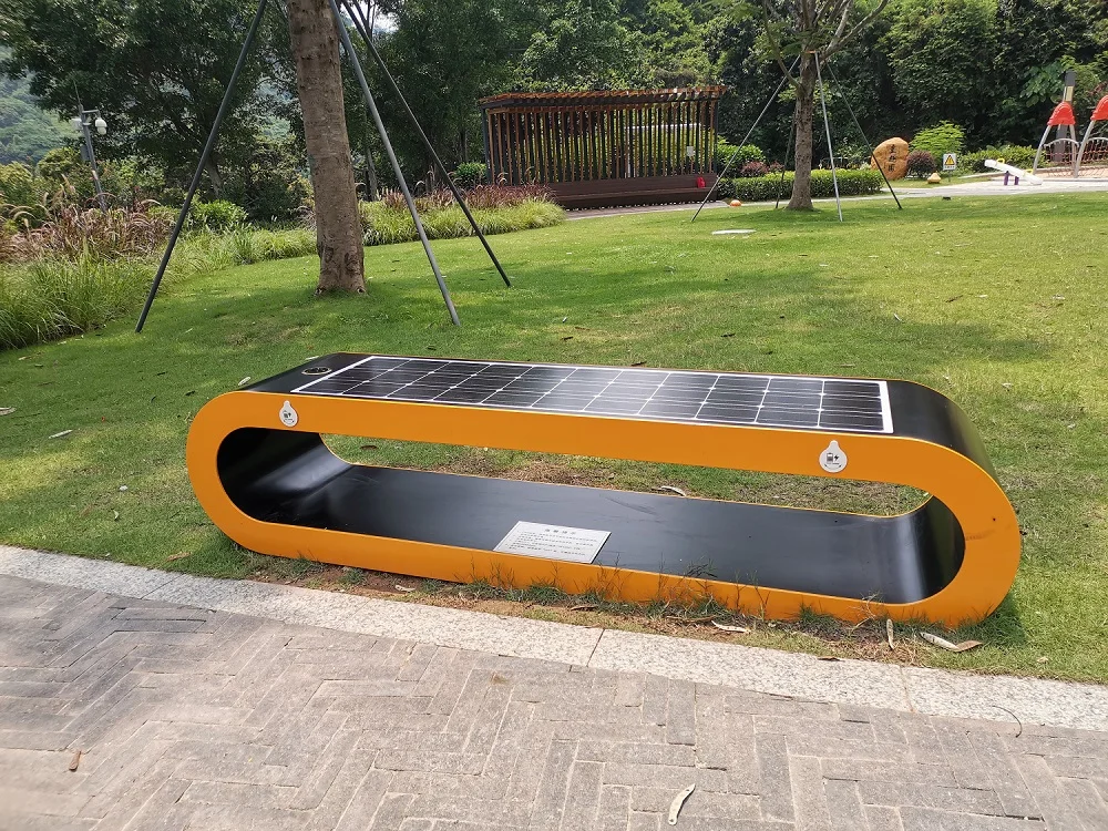 Solar Smart Seats - Eco-Friendly Outdoor Benches