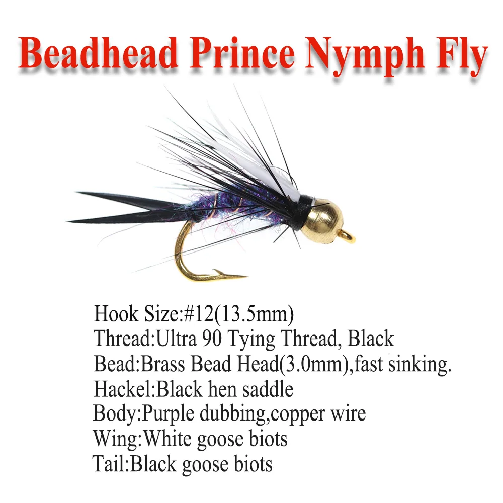 Psycho Purple Prince Nymph - Ideal for Trout & Grayling