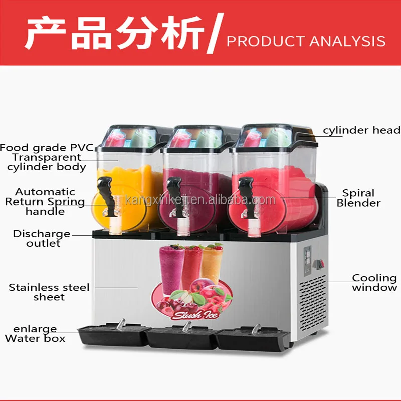 Automatique Machina-maschine Cocktail-machine Fruit Frozen Slush ...
