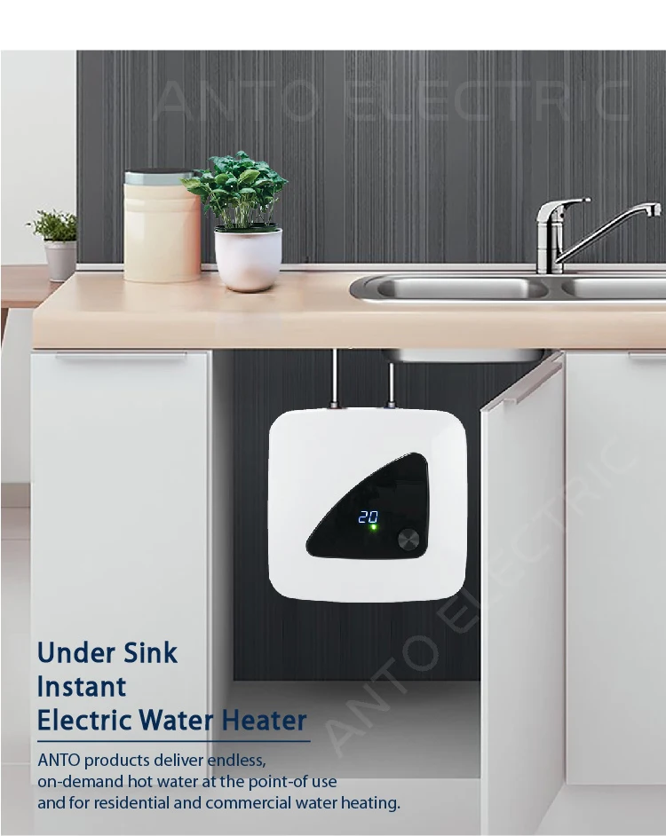 Anto Instant Electric Storage Water Heater 15l Plastic Wall Mounted ...