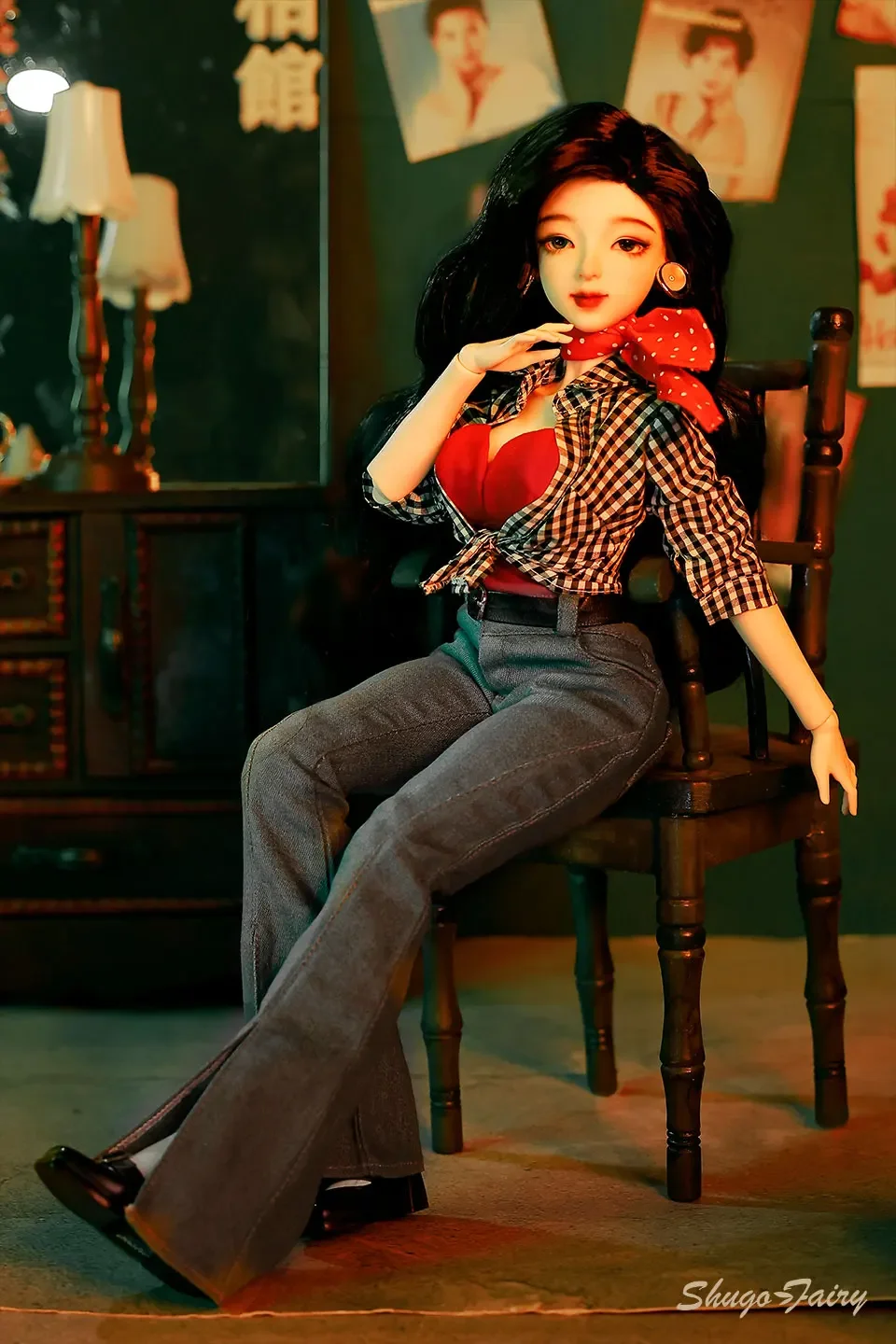 Rosetti Bjd Doll 1/4 Retro Hong Kong Girl Style Joan Body Big Chest ...