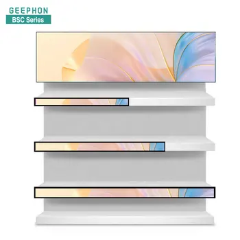 Indoor Supermarket Shelf Digital Price Tag Long Narrow Wide Advertising ...