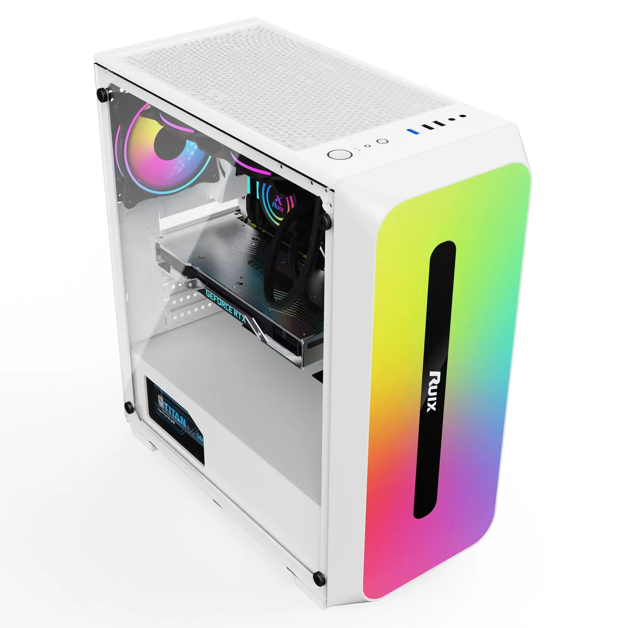 Factory White Atx Tower Aluminium Case Desktop Cpu Server Pc Computer ...