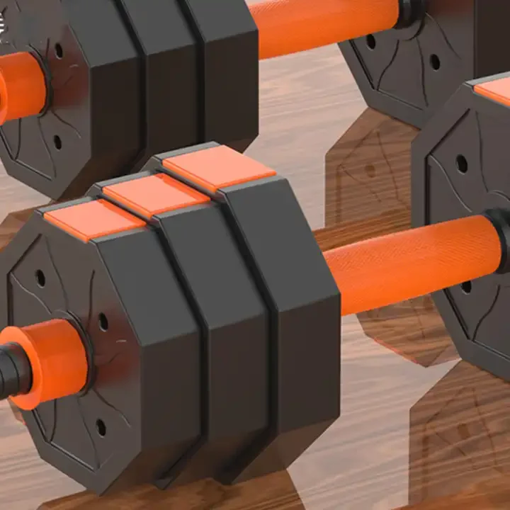 Octagonal Dumbbell Adjustable Cement Dumbbell Set Barbell Combination ...