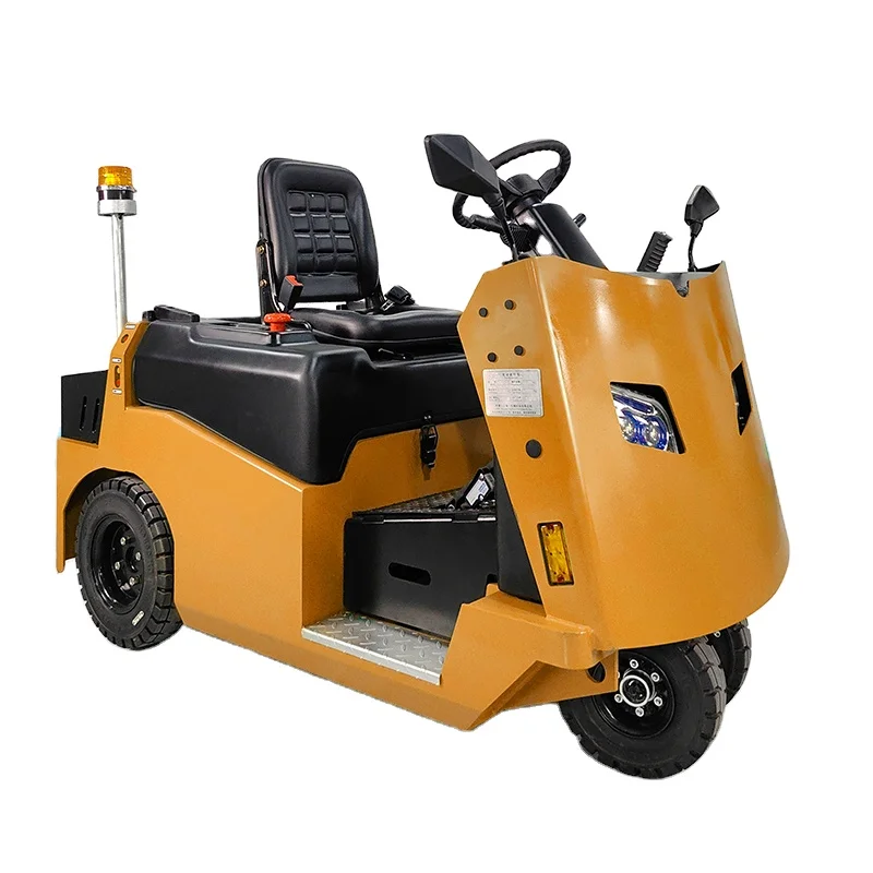 Electric Towing Forklift Battery Tower Tractor Electric 3000kg Trailer ...