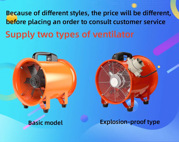 IMPA 591416 8Inch Anti-explosion Mobile Exhaust Fan Industrial Painting ...