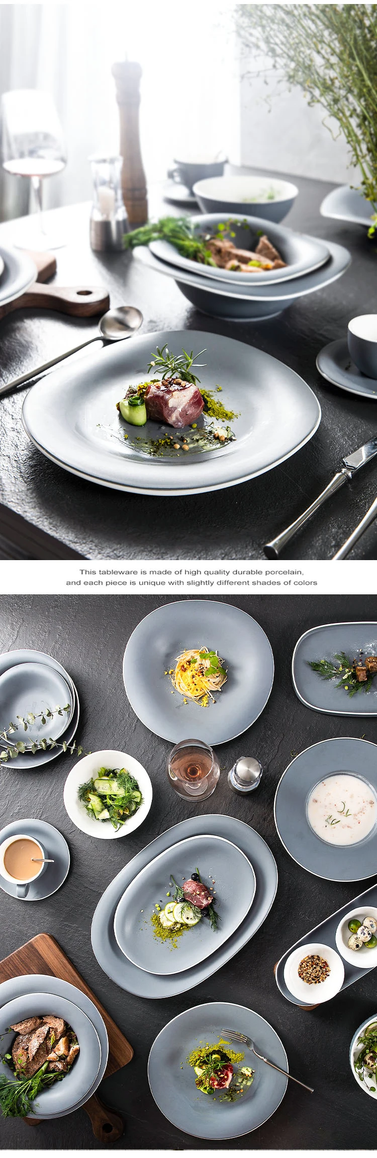 Events Dinnerware Ceramic Dishes Plate Set Assiettes Vajilla Nordic ...