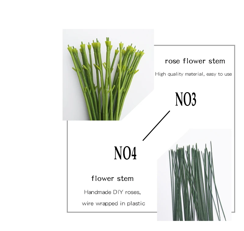 Bouquet Wire - Elegant Artificial Flower Stems for Decor