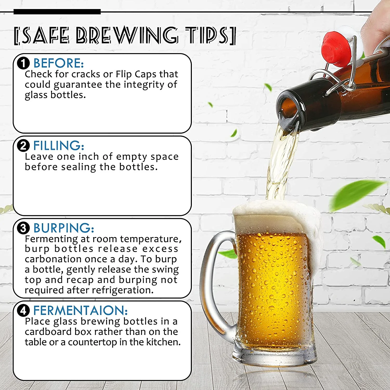 Home Brewing Airtight Brown Amber Beer Bottles - 330ml, 500ml, 750ml