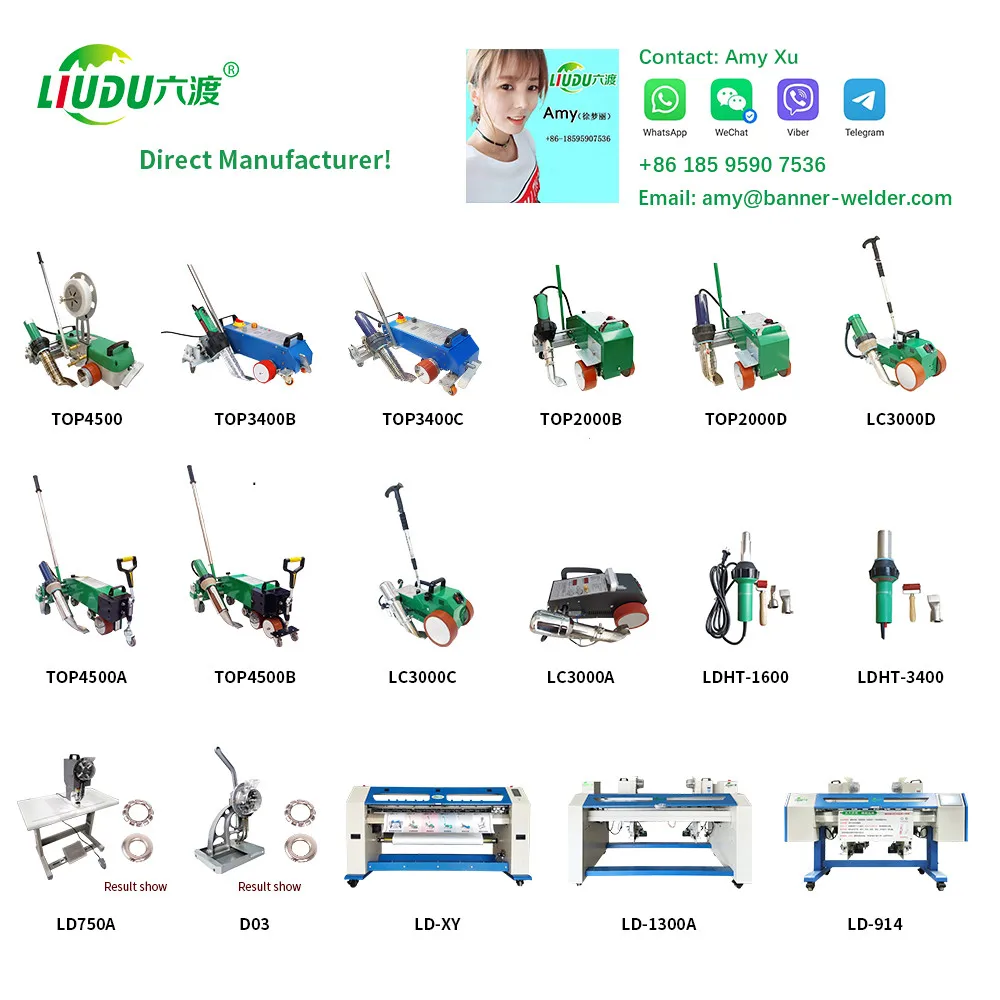 Temperature Adjustable Automatic Overlap Banner Welder Welding Machine ...