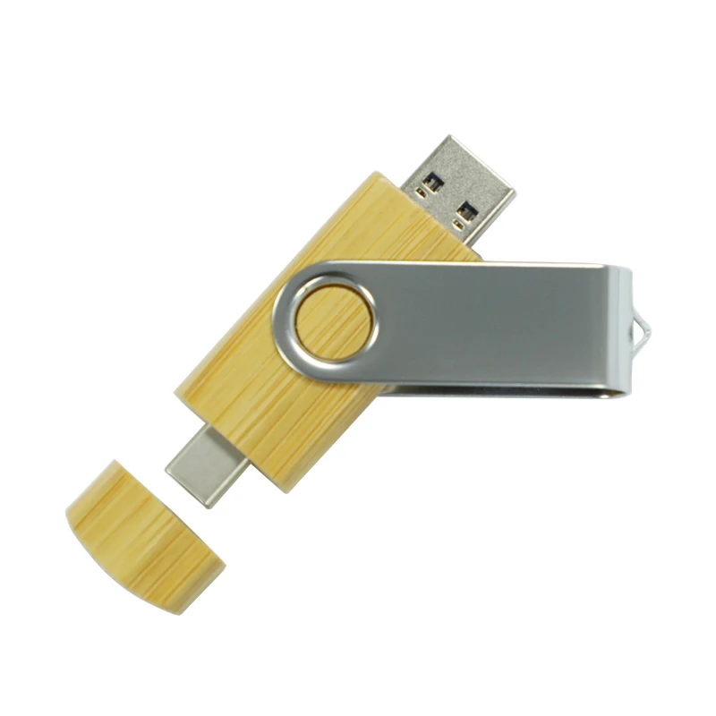 Custom Wooden 2in1 Otg Type C Usb Flash Drive 2.0 3.0 Cle Usb Memory ...