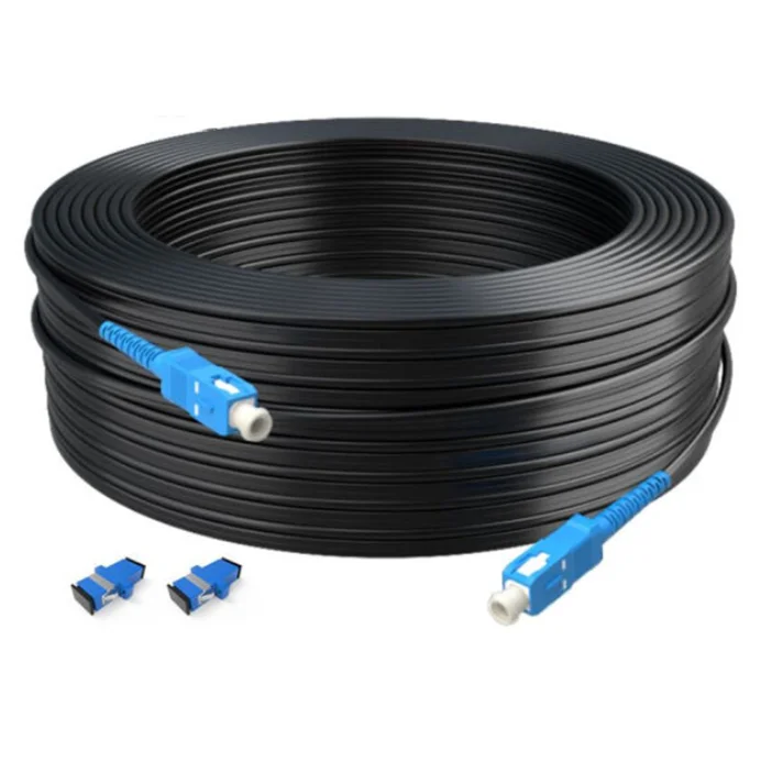 Ftth Outdoor Preconnectorized Drop Cable Mini Sc Apc To Sc/apc Fiber ...