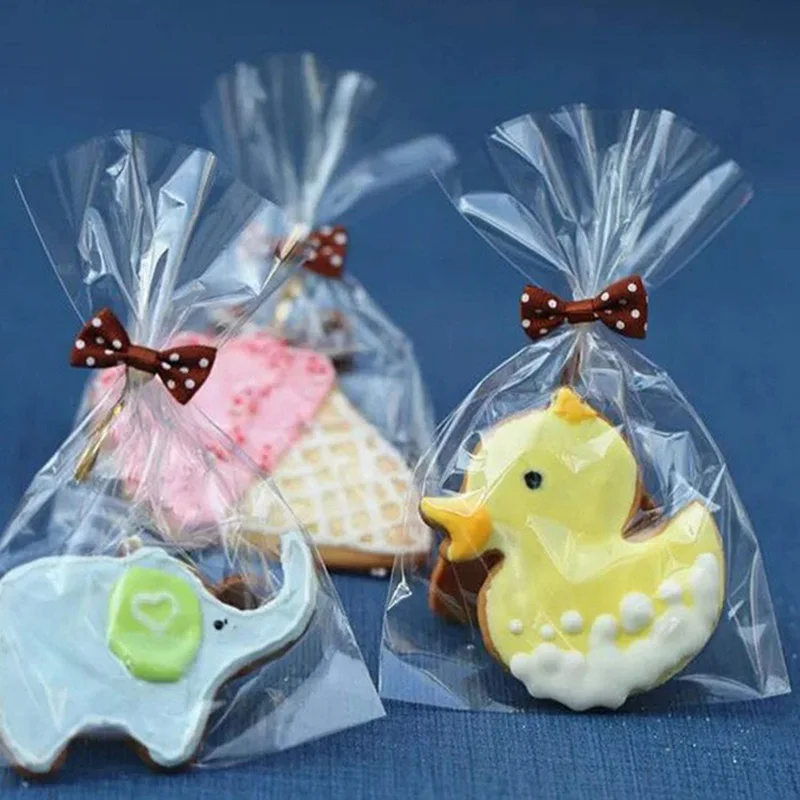 Custom Transparent Small Packaging Plastic Bag for Christmas Candy ...