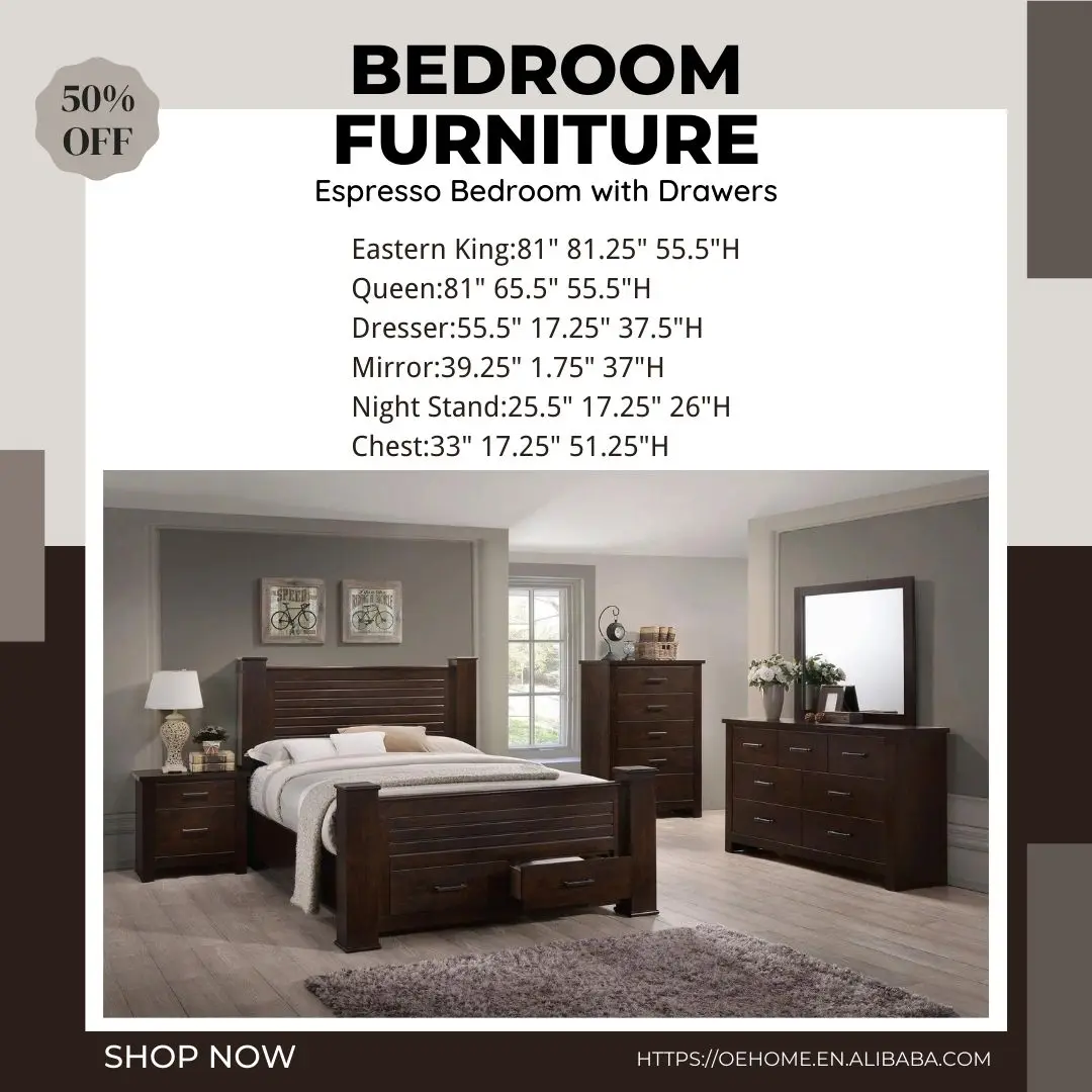 Crushed Diamond Bedroom Set - Stylish & Comfortable