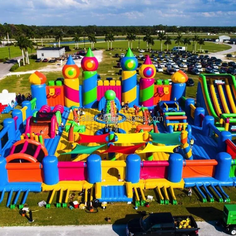 Big Bouncy Castle Inflatable Size Customization by OEM Factory