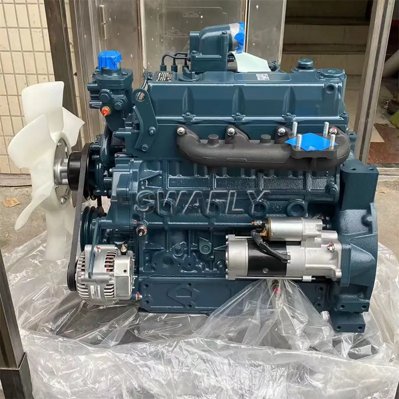 Kubota V3300 Diesel Engine Excavator V3300-di-es02 Motor 2200rpm 45.8kw ...