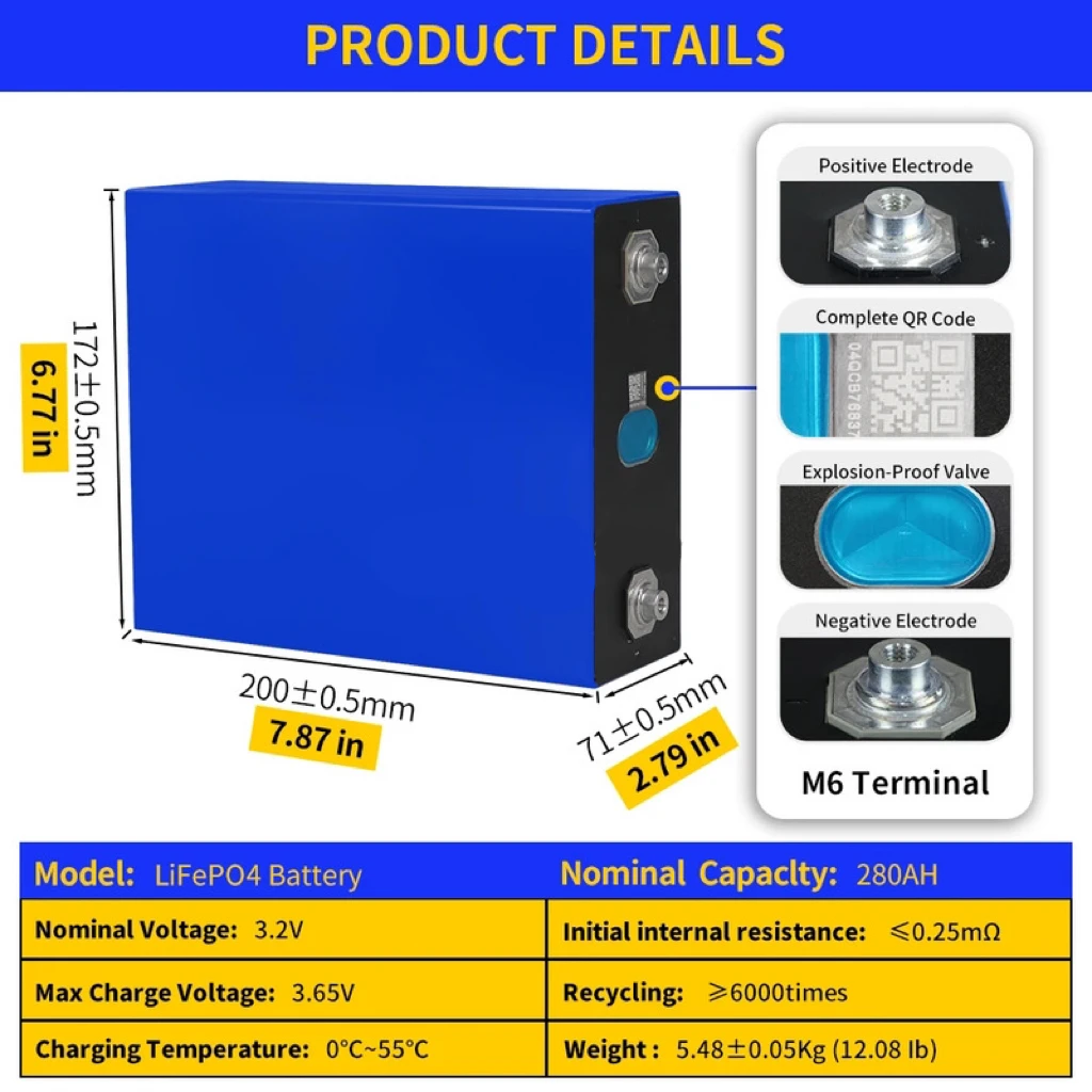 280ah 300ah Lithium Ion Batteries 320ah Cells 3.2v Lifepo4 Akku 320ah ...