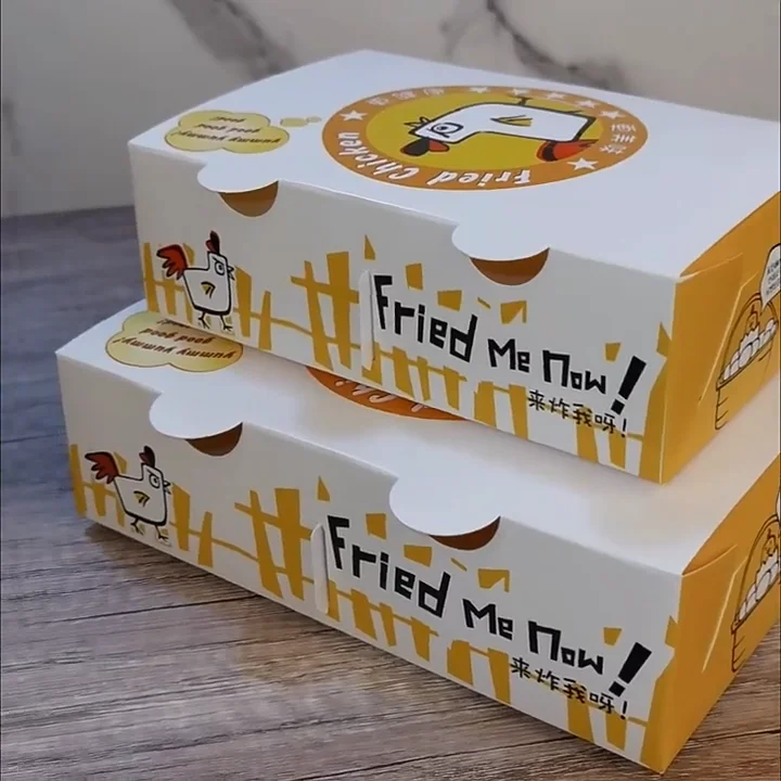 Fried Chicken Packaging Box Disposable Roast Chicken Takeaway Lunch Box ...