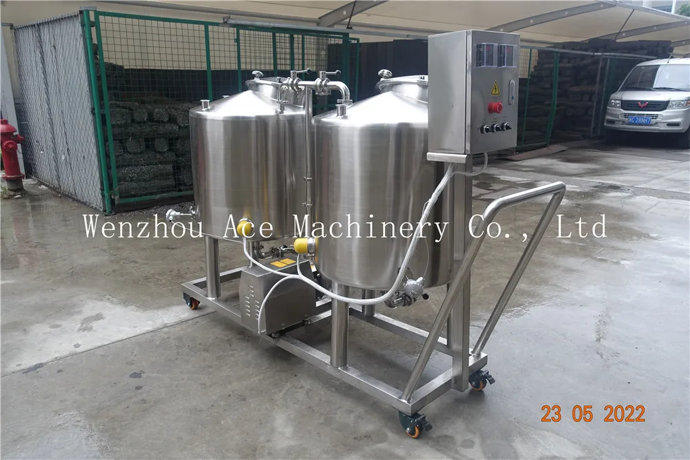 200 Liter Food Cip-300L Skid Manual Type Beer Tap Grade Cip Tank Clean ...