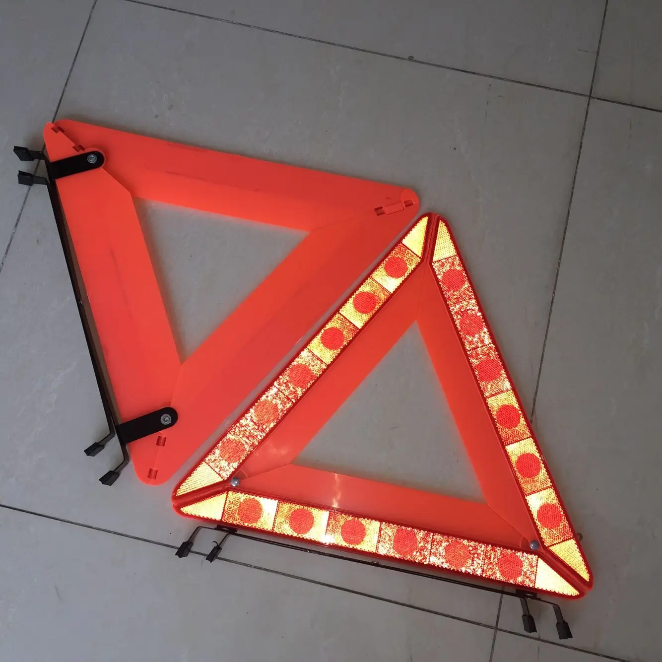 Safety Quality Production Triangle - Reflective Warning Sign