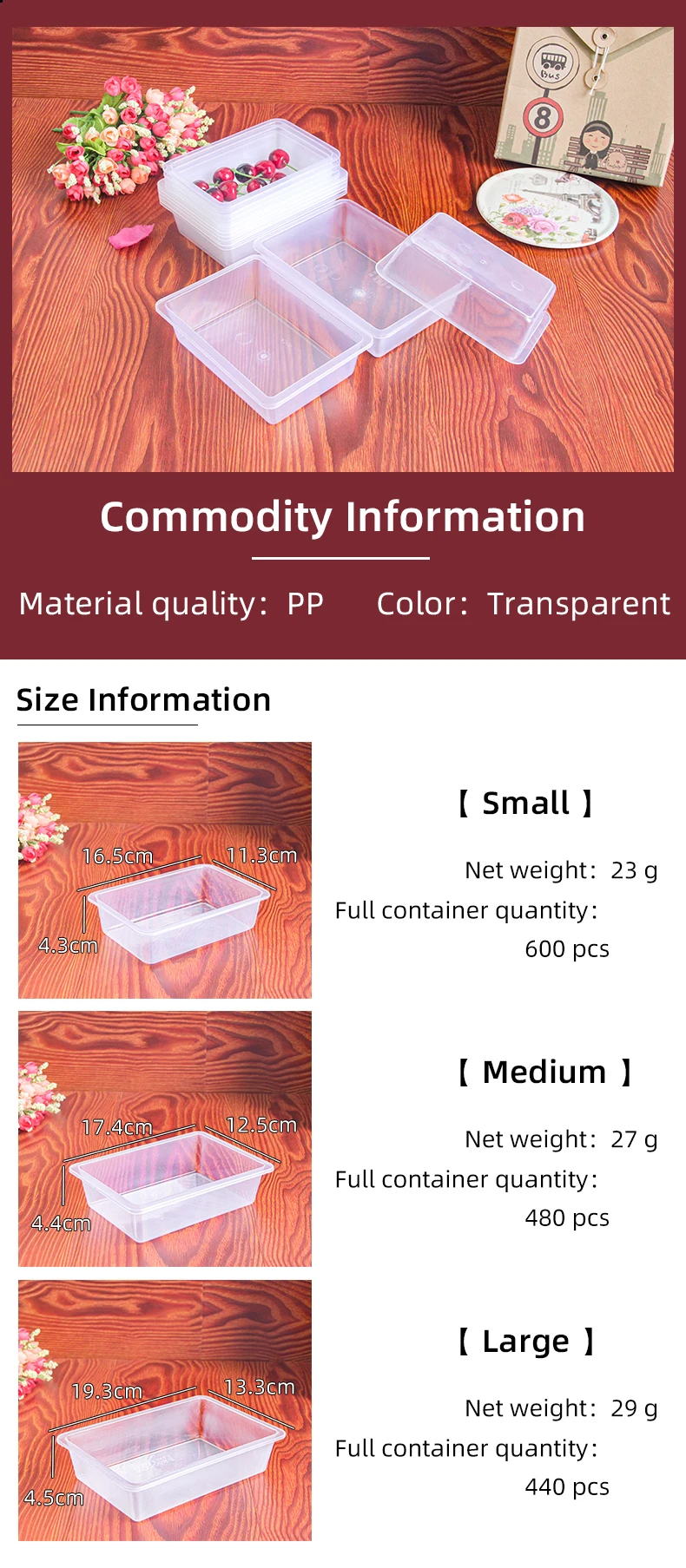 Transparent Plastic Square Storage Box Desktop Miscellaneous ...