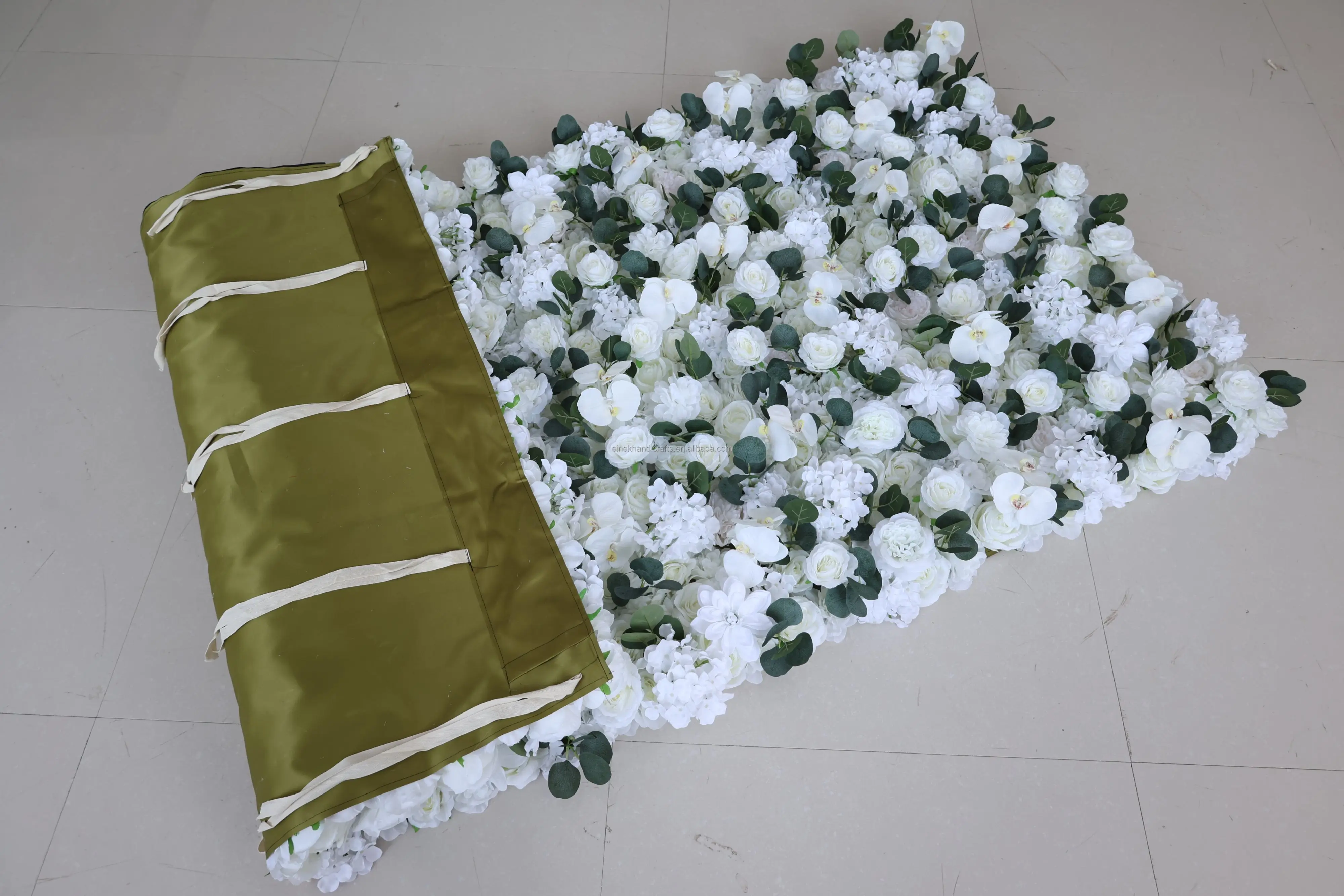 Custom Roll up Flower Wall Backdrop - Elegant Artificial Panel