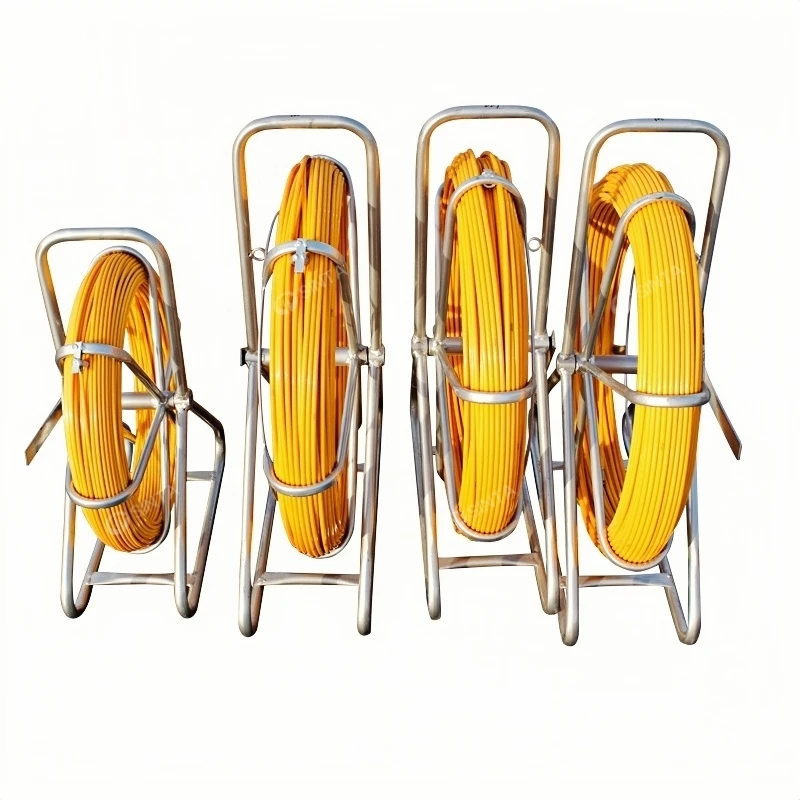 Continuous Rodding with Fiberglass Snake Cable Duct Tool